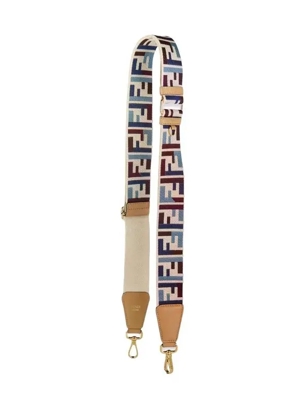 Fendi Logo-pattern Shoulder Strap - Neutrals