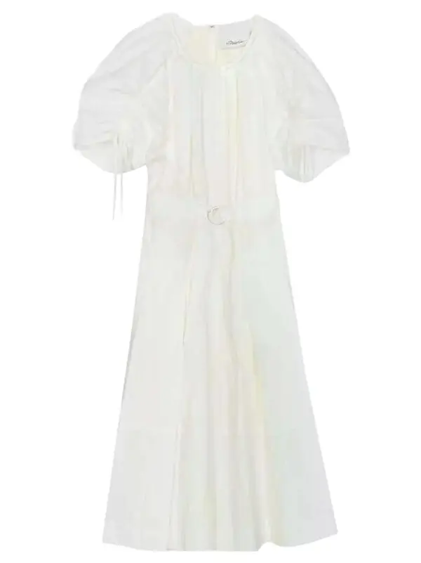 3.1 Phillip Lim Belted Pleated Dress - Neutrals
