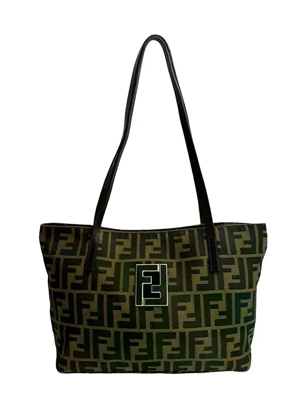 Fendi 2000-2010 Zucca Canvas Tote Bag - Brown