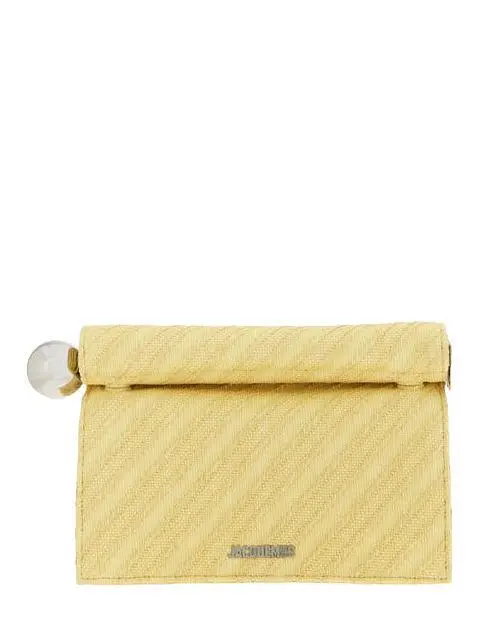 Jacquemus La Pochette Rond Carré Clutch - Light Yellow