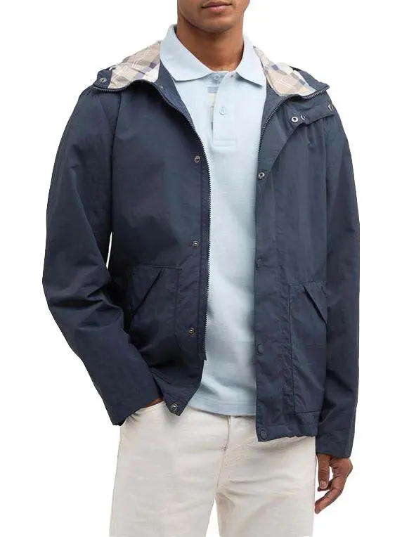 Barbour Showerproof Hooded Jacket - Navy
