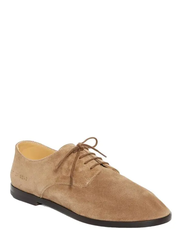 COMMON PROJECTS Soft Plain Toe Derby - 0240 Taupe
