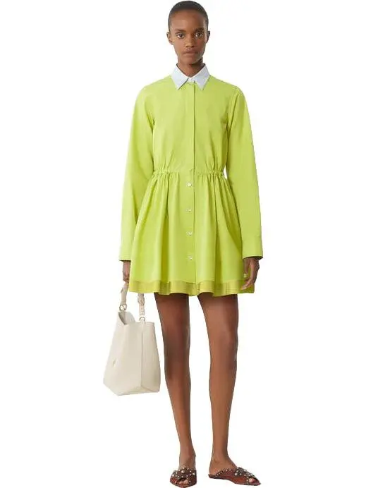 LANVIN Cotton Poplin Short Shirt Dress - Absinth Green