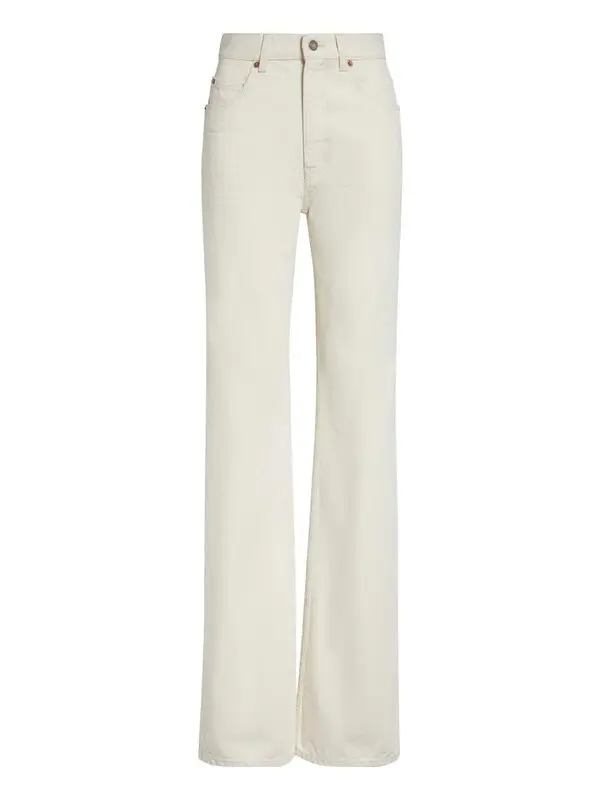 Saint Laurent 70s High-waist Bootcut Jeans - Almond Milk