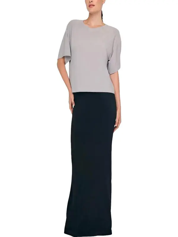 Norma Kamali Boxy Short Sleeve T-shirt - Grey