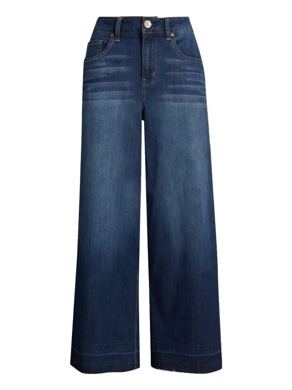 1822 Denim Release Hem High Waist Wide Leg Jeans - Ziggy