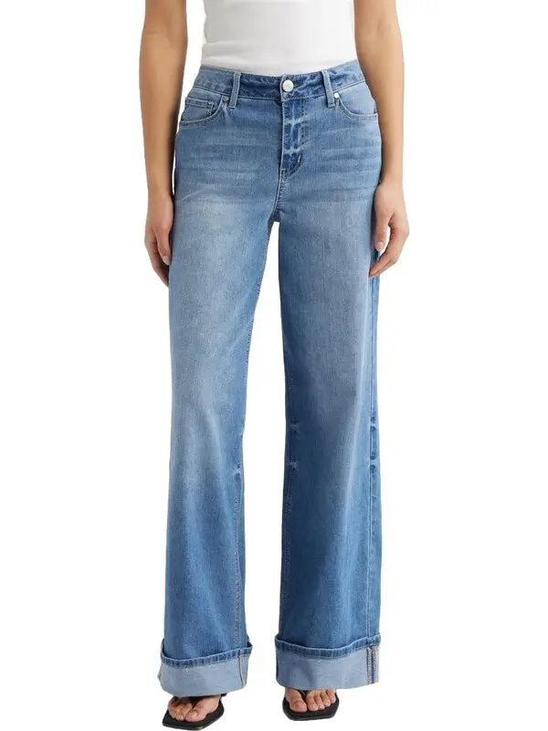1822 Denim High-rise Wide Leg Jeans - Kinsley