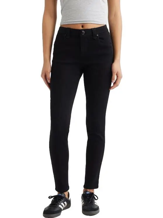 1822 Denim High-waist Skinny Jeans - Black
