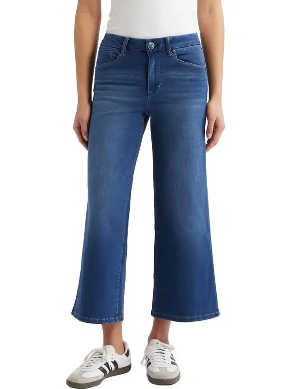1822 Denim Better Butter High Waist Crop Wide Leg Jeans - Radley