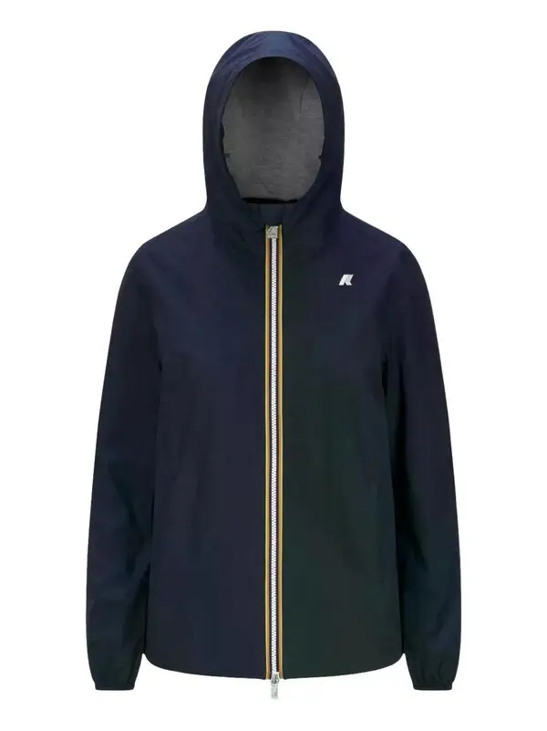 K-WAY Hooded Zip Jacket - Blue