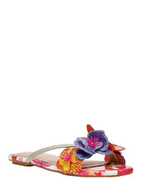 Betsey Johnson Nicolle Sandal - White Multi