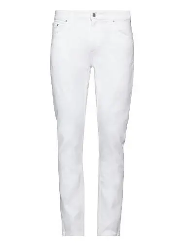 DEPARTMENT 5 Tapered Solid Denim Jeans - White