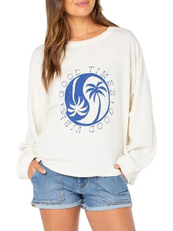 Roxy Changing Tides Graphic T-shirt - Cloud Dancer