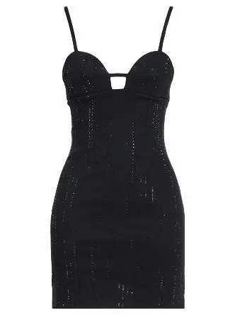 DONDUP Mini Dress In Organic Cotton Blend - Black