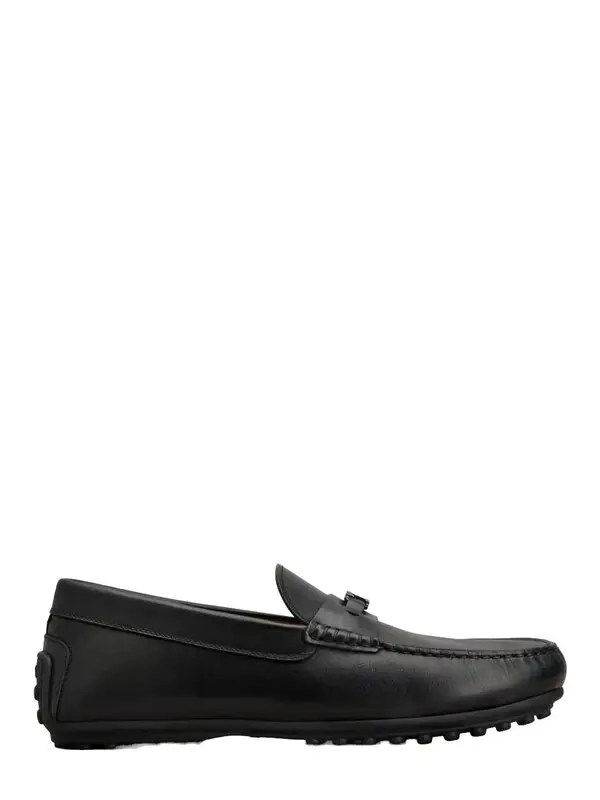 TOD'S City Gommino Loafers With Metal Detail - Black