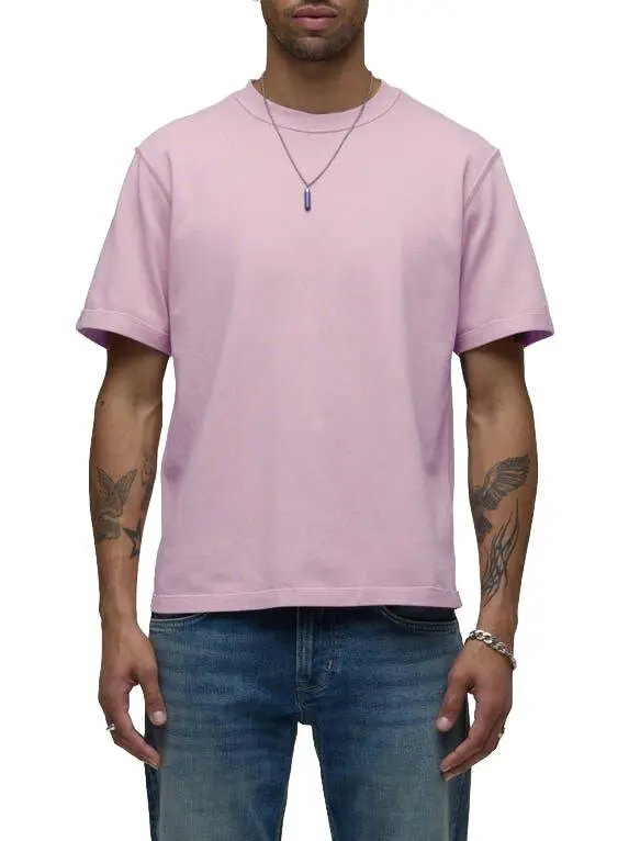 Hudson Jeans Heavyweight Cotton T-shirt - Pale Rosewood