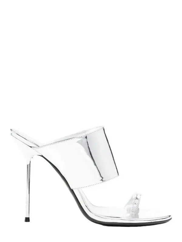 Paris Texas Lidia Thong Sandals - Silver