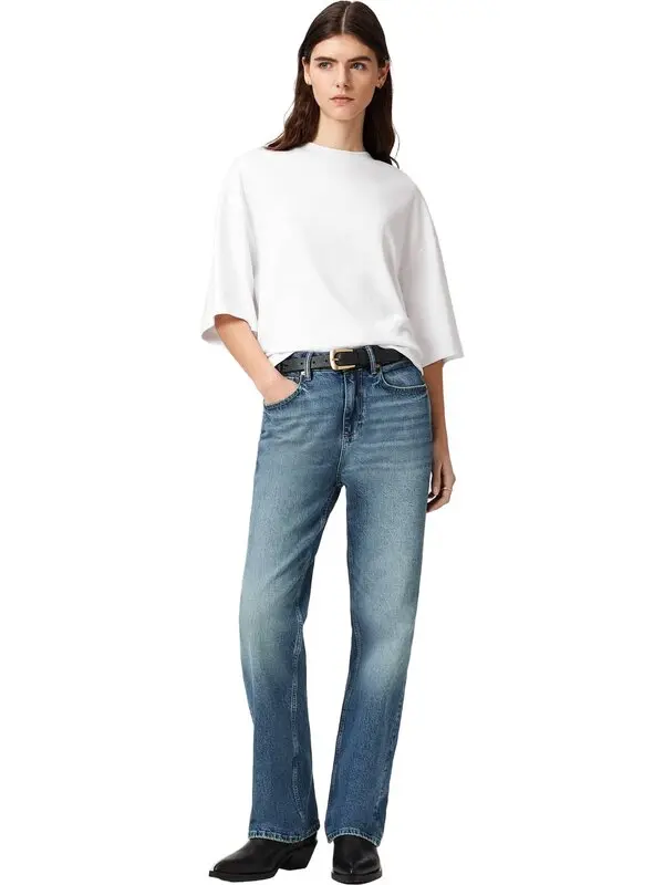 ALLSAINTS Ida Straight Leg Jeans - Blue