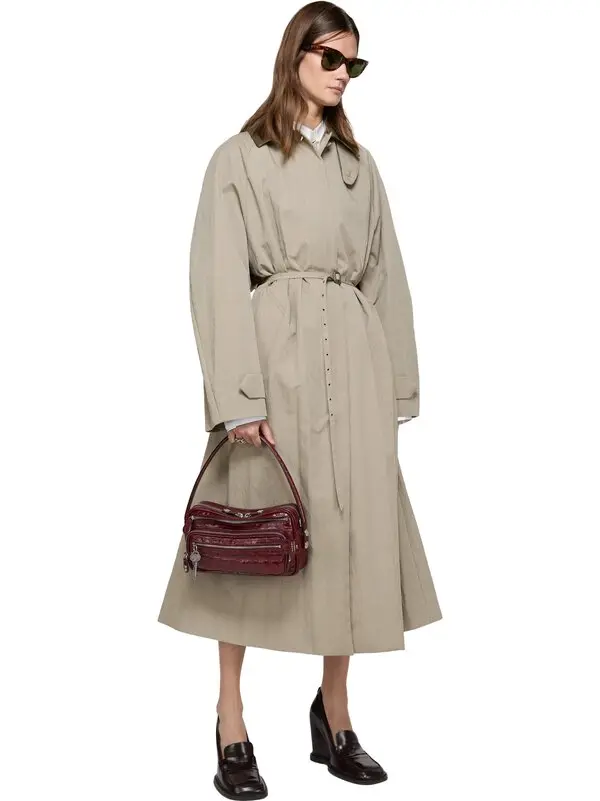 Acne Studios Belted Trenchcoat - Khaki Grey