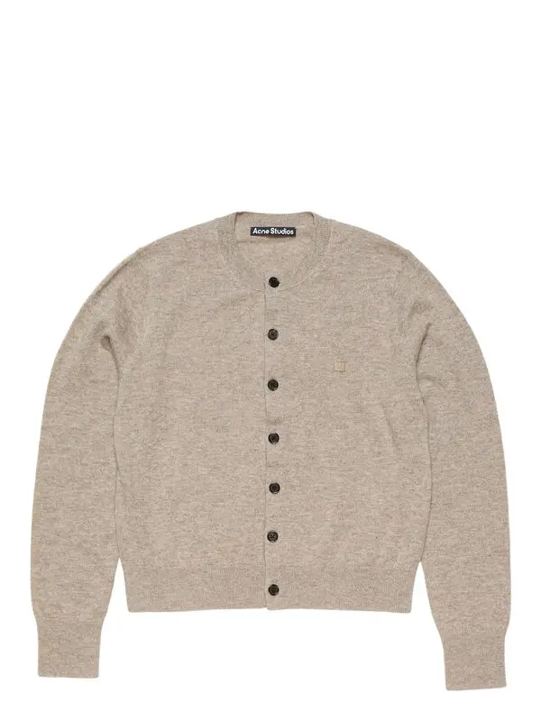 Acne Studios Fitted Cardigan - Greige Melange