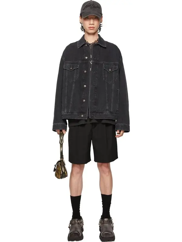 Acne Studios Denim Jacket Relaxed Fit - Black