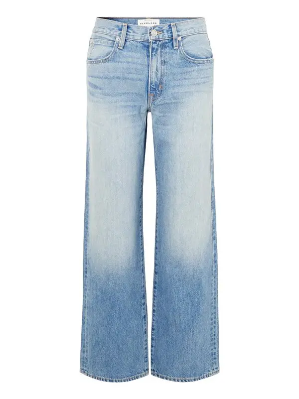 SLVRLAKE Jazmine Mid-rise Wide-leg Jeans - Blue