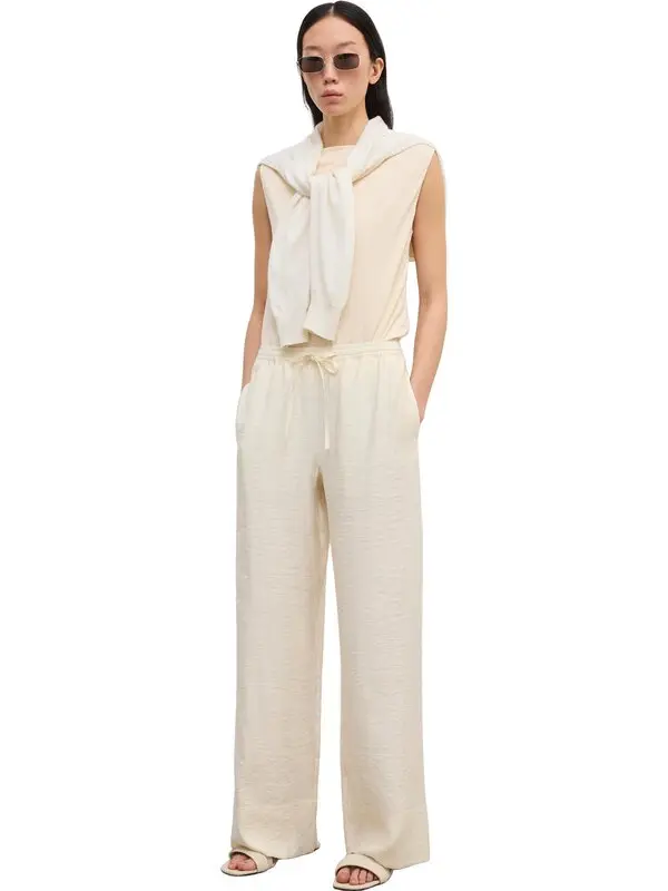 HOUSE OF DAGMAR Drawstring Trousers - Off White