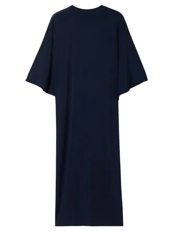 HOUSE OF DAGMAR Jersey Kimono Maxi Dress - Navy Blue