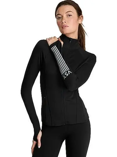 Victoria's Secret Vsx Elevate™ Full-zip Jacket - Black