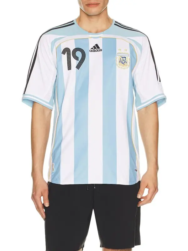 ADIDAS ORIGINALS Afa Argentina Home 2006 Messi 19 World Cup Jersey - White