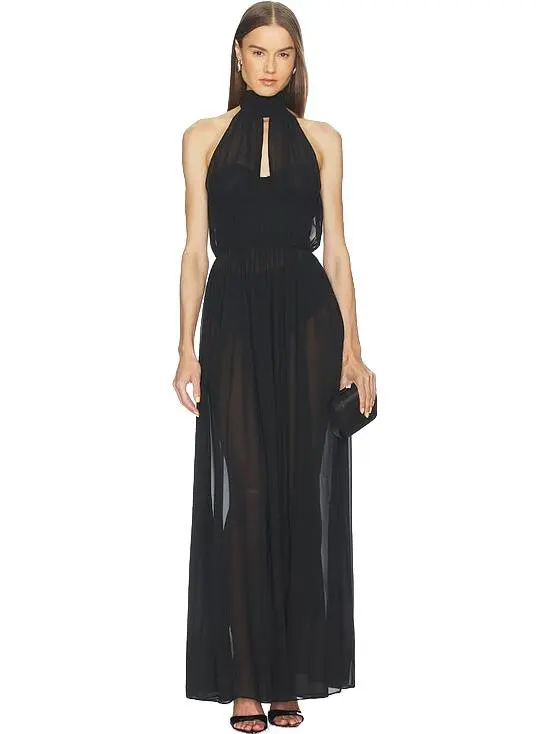 CAMILA COELHO Arlette Gown - Black