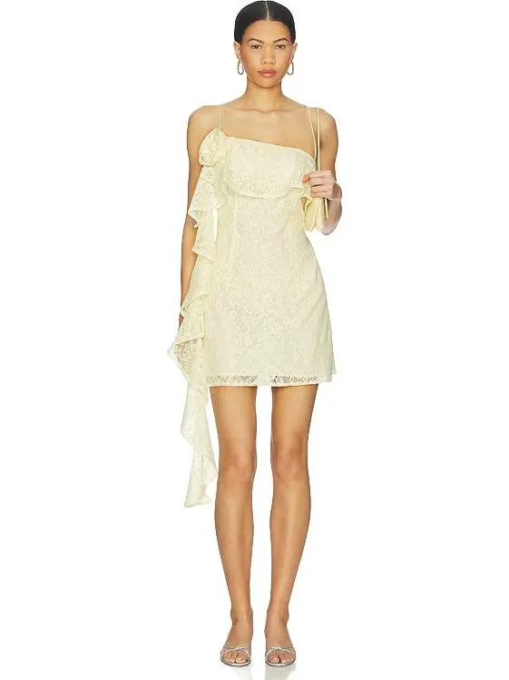 LOVERS AND FRIENDS Skye Mini Dress - Butter Yellow