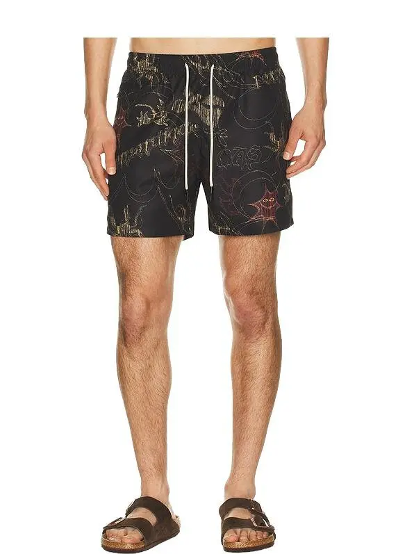 Oas Romantique Swim Shorts - Black