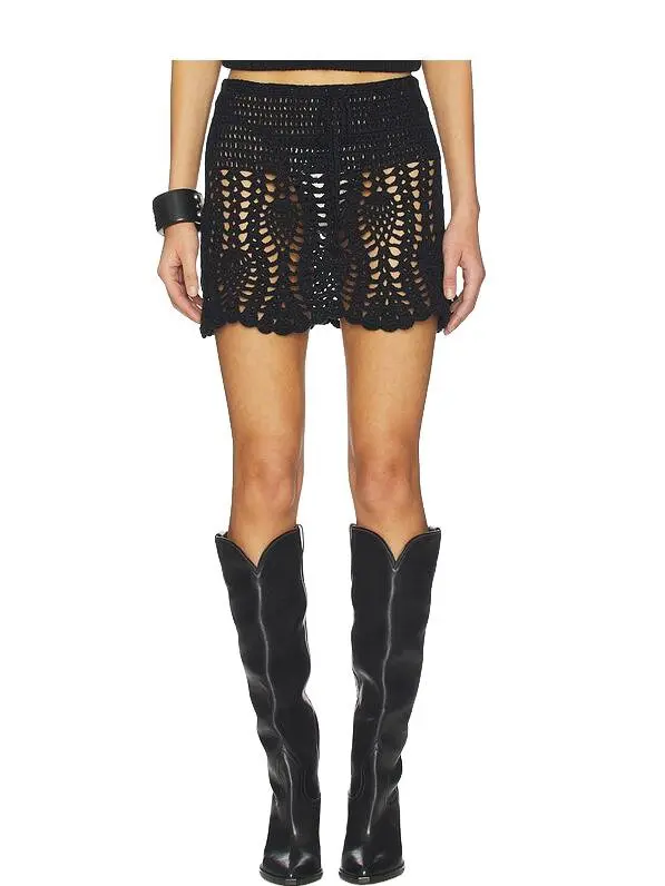 MORE TO COME Lola Mini Skirt - Black