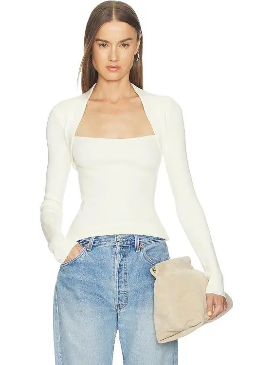 CAMILA COELHO Amita Sweater - Ivory