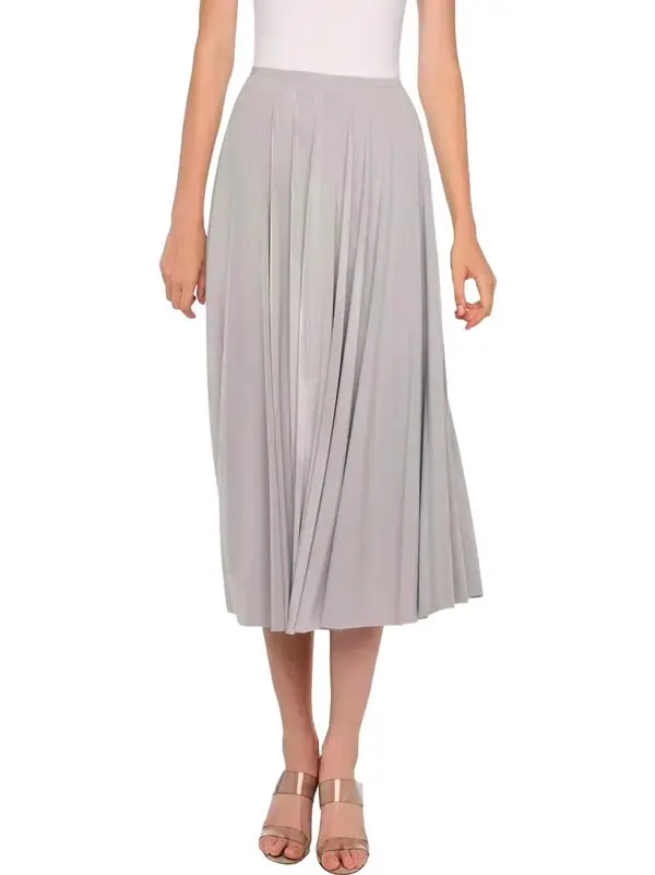 Norma Kamali Flared Mid-calf Skirt - Grey