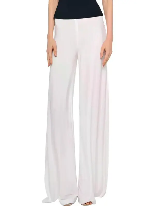 Norma Kamali Bias Trousers - White
