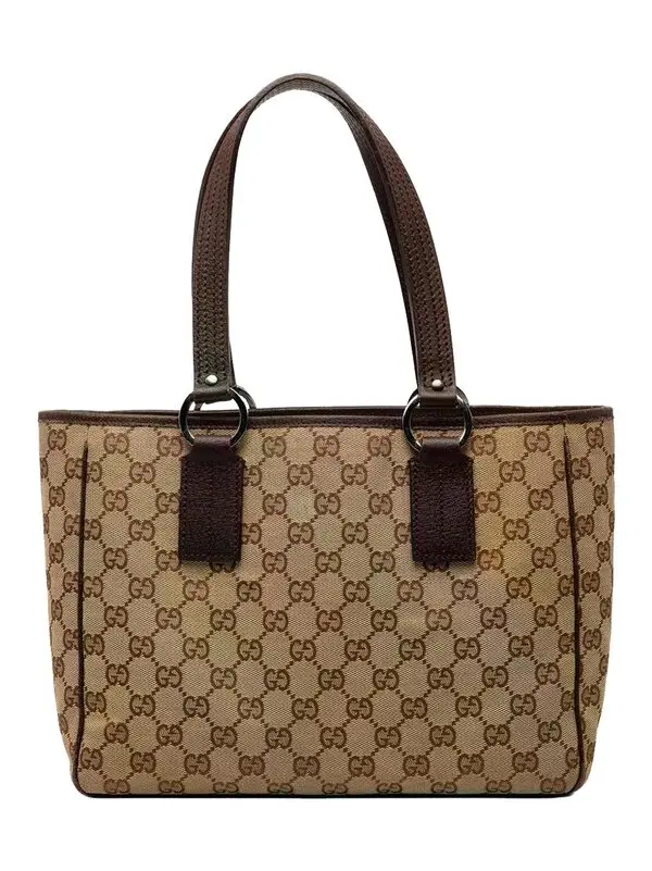 Gucci Gg Canvas Tote Bag - Brown