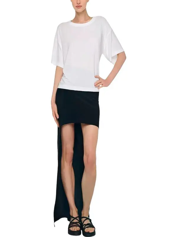 Norma Kamali Short Sleeve Boxy T-shirt - White