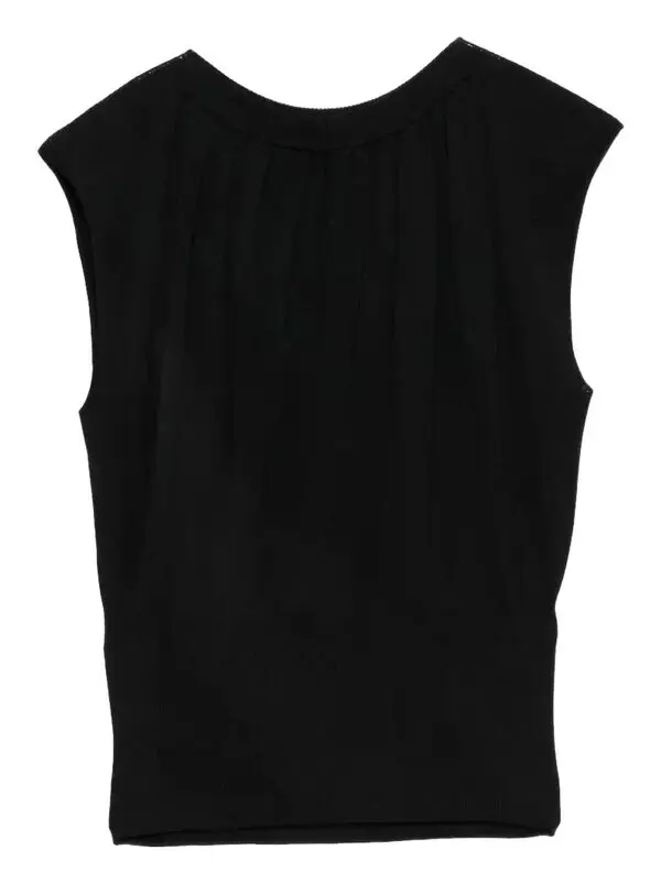 Liviana Conti Gathered Top - Black