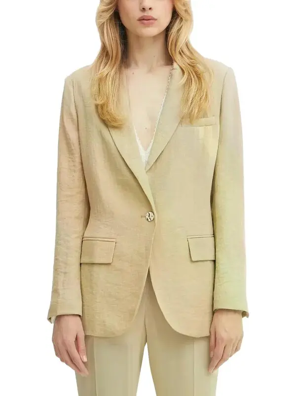 MORGAN Belted Single-breasted Blazer - Neutrals