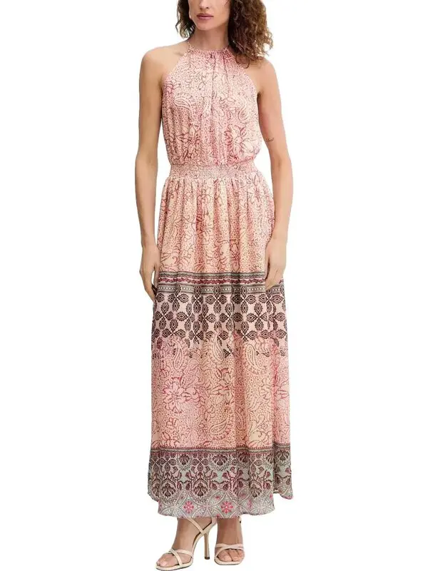 MORGAN Patterned Maxi Dress - Pink