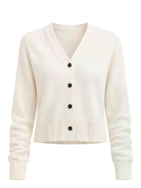 PATRICK ASSARAF Button V-neck Knitwear - Neutrals