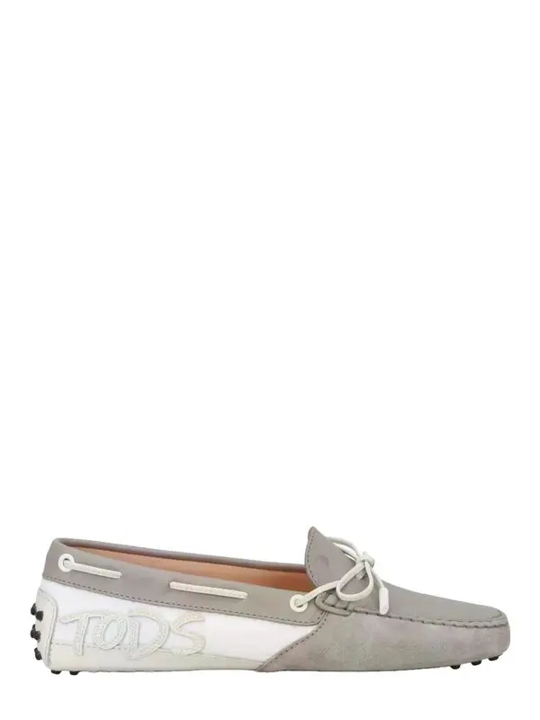 TOD'S Tie-detail Loafers - Grey
