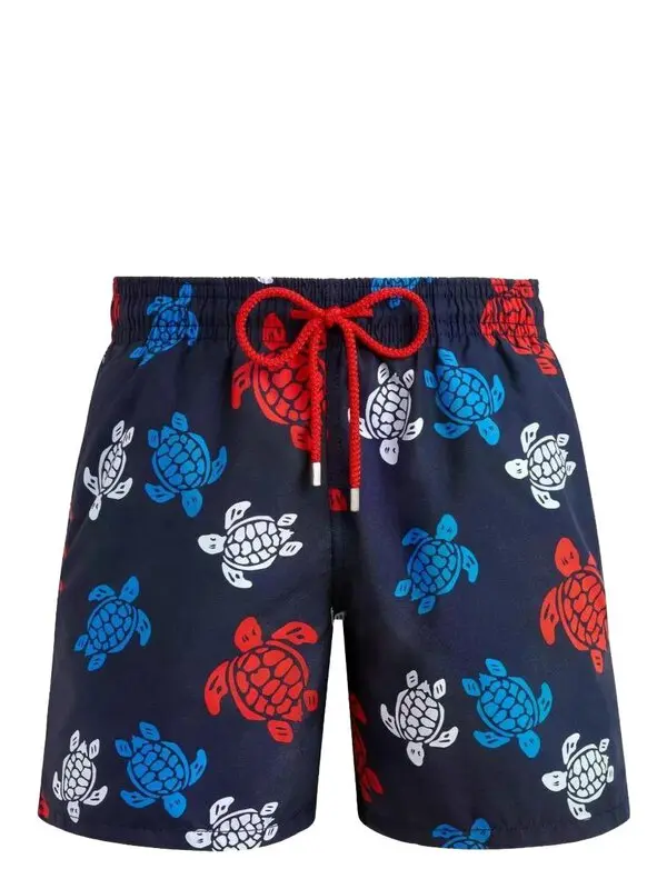 Vilebrequin Turtle-print Swim Shorts - Blue