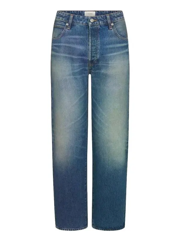 FRAME Faded Straight Leg Jeans - Blue