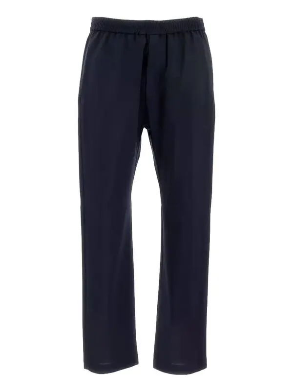 Barena Venezia Elasticated Virgin Wool Trousers - Blue