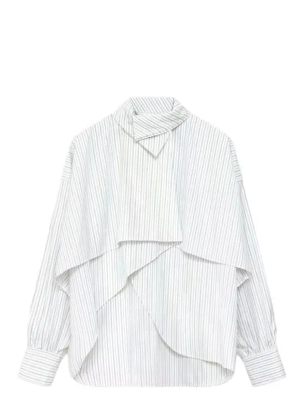 MARGAUX LONNBERG Bird Striped Blouse - White
