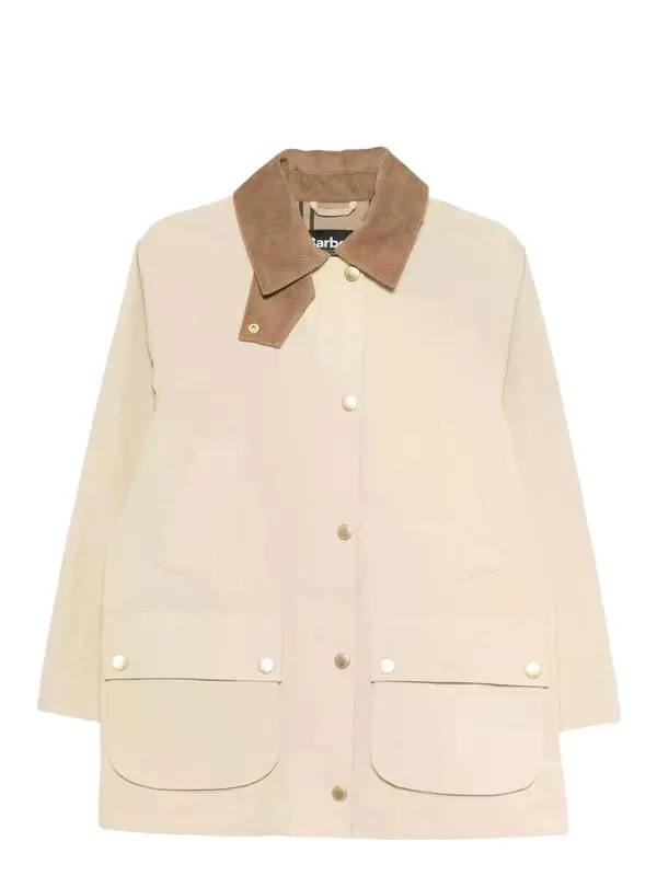 Barbour Glynis Corduroy-collar Coat - Neutrals
