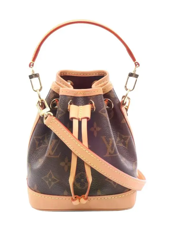 LOUIS VUITTON 2010-2026 Monogram Nano Noe Bucket Bag - Brown
